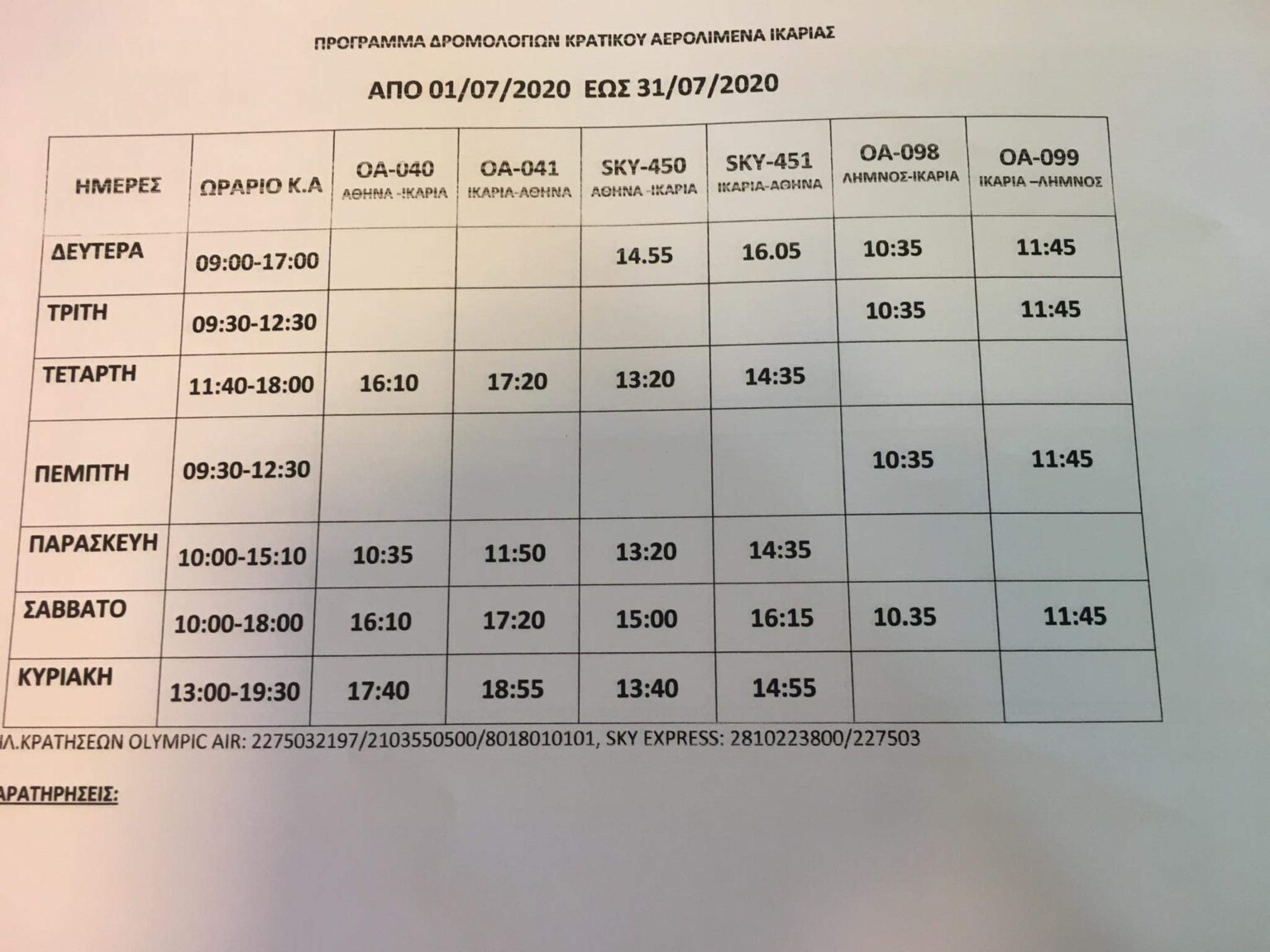 Δρομολόγια Πλοίων Αεροπλάνων Λεωφορείων για το Καλοκαίρι 2020 ...